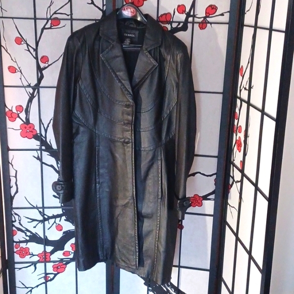 George | Jackets & Coats | George Ladies Leather Coat M8 | Poshmark